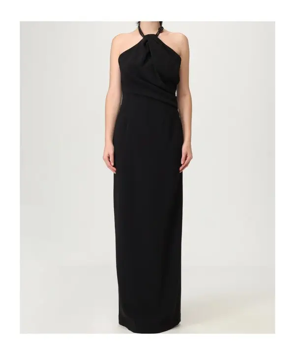 Solace Riva Halterneck Draped Maxi Dress