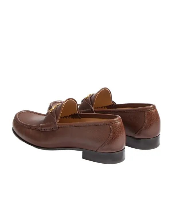 Valentino Garavani Vlogo Signature Slip-on Loafers - Bark Brown