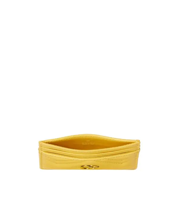 Gucci Gg Marmont Card Case - Yellow