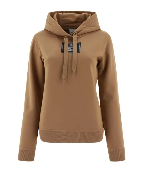 Burberry Logo Patch Drawstring Hoodie