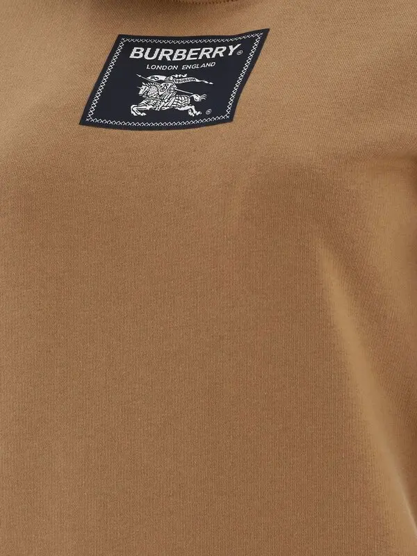 Burberry Logo Patch Drawstring Hoodie
