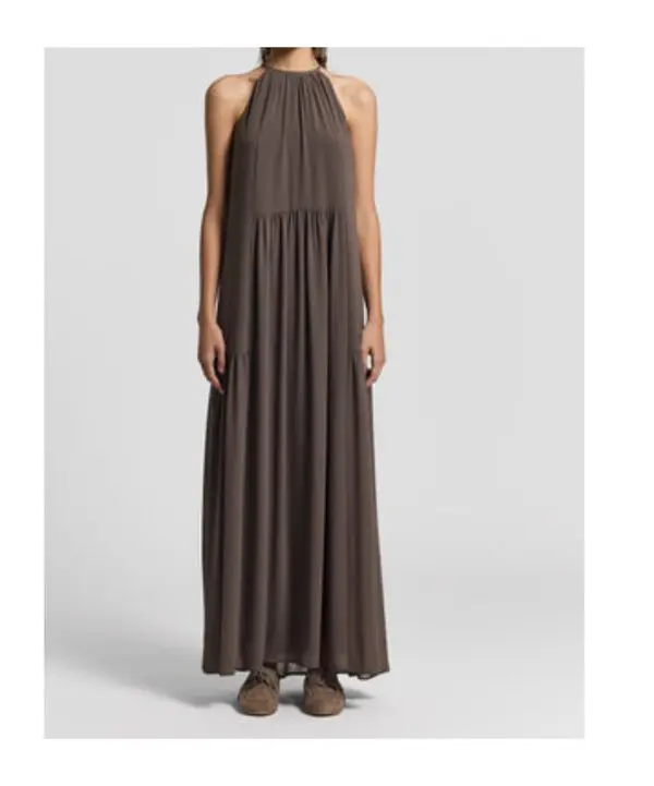 Peserico Punto Luce Halterneck Maxi Dress