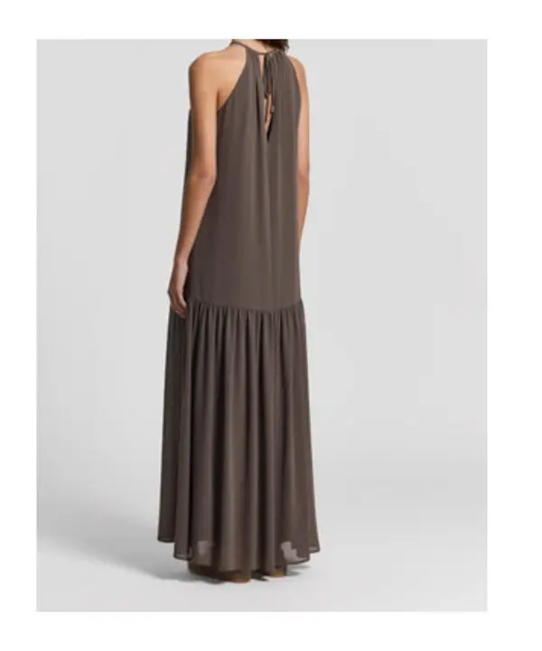Peserico Punto Luce Halterneck Maxi Dress