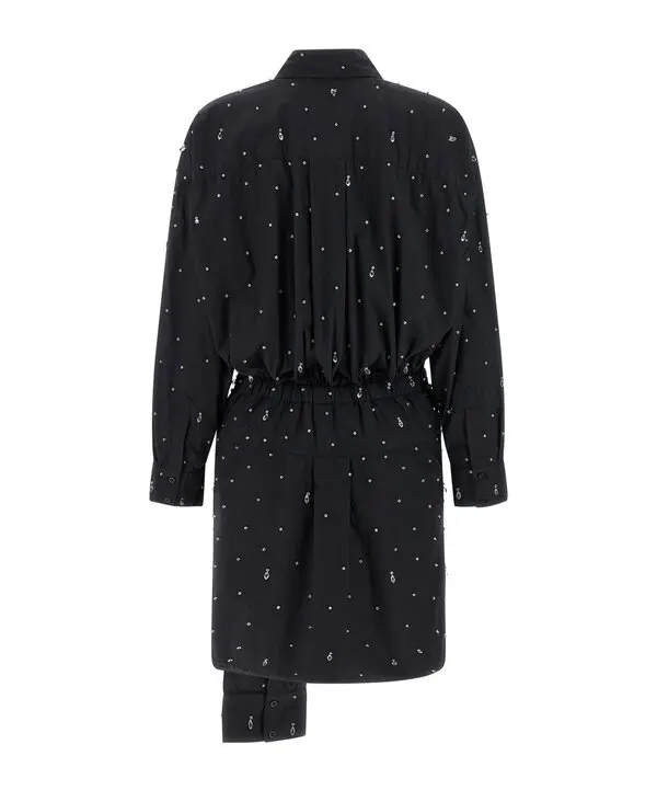 Giuseppe Di Morabito Embellished Long-sleeve Shirt Dress