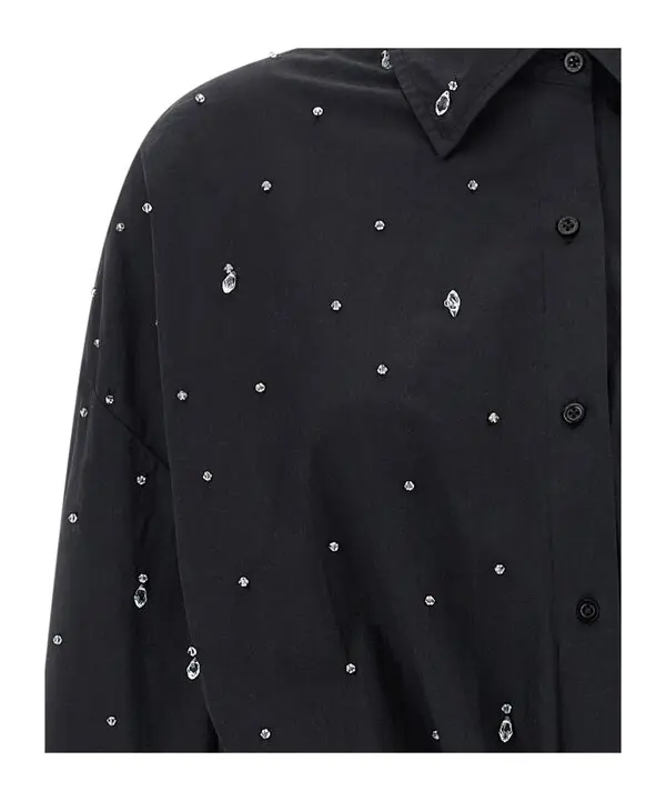 Giuseppe Di Morabito Embellished Long-sleeve Shirt Dress