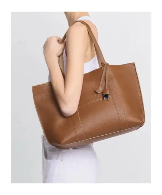 Hogan Top Handle Bag - Brown