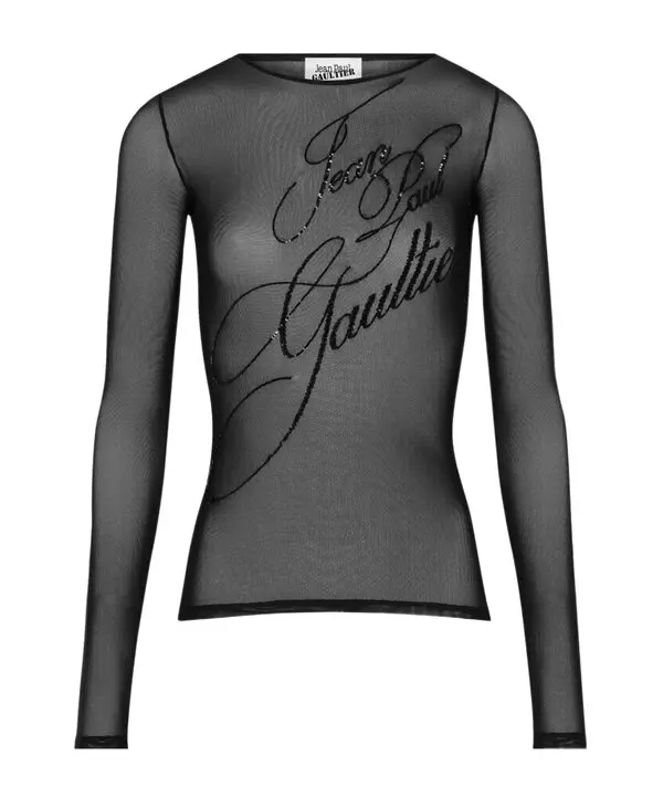 JEAN PAUL GAULTIER Long Sleeve Sequin Embellished T-shirt