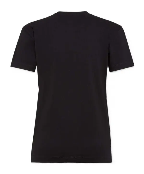Dsquared2 Logo Print Cotton T-shirt - Black