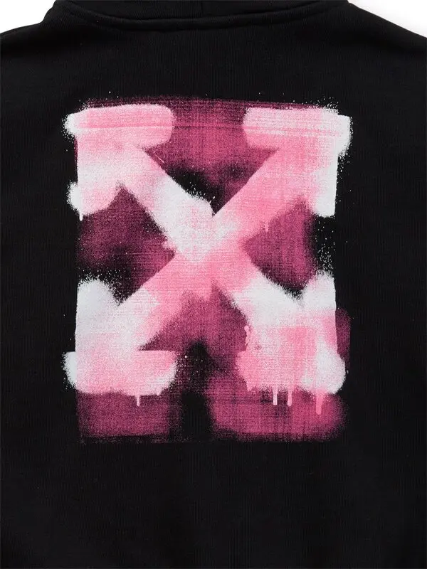 Off-White Logo-print Zip-up Hoodie