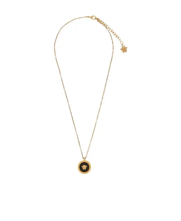 Versace Medusa Pendant Necklace - Yellow