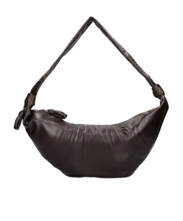 LEMAIRE Croissant Nappa Leather Bag - Black