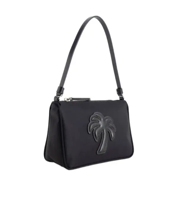 Palm Angels Logo Embossed Zipped Pouch - Black