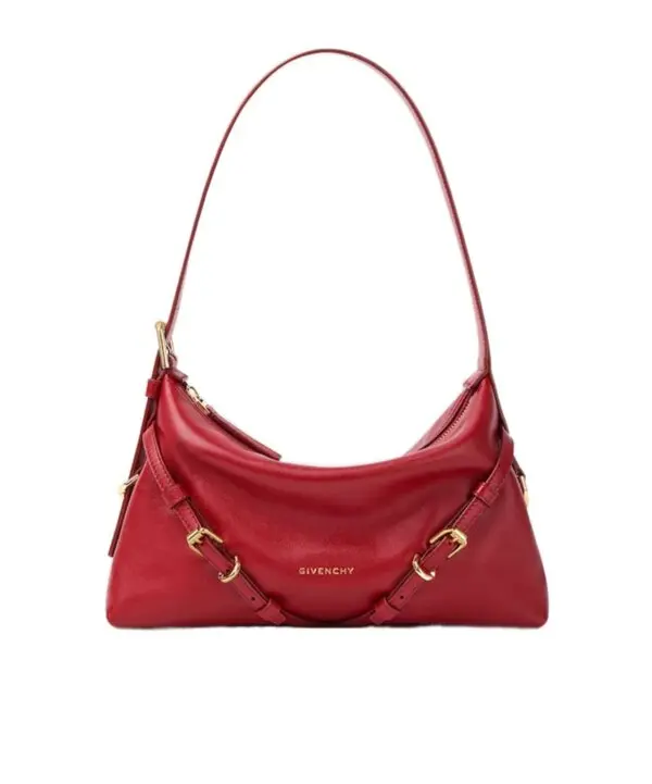 Givenchy Voyou Buckle Detailed Mini Tote Bag - Deep Red