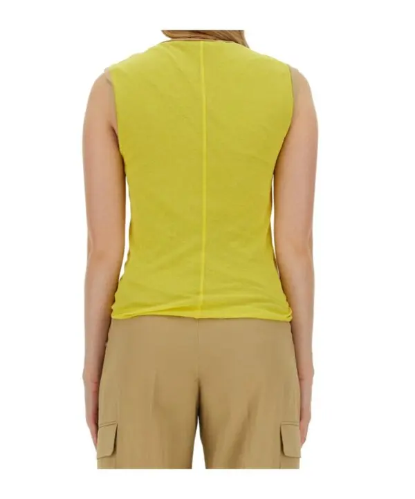 Sportmax Sleeveless Crewneck Top With Visible Seams