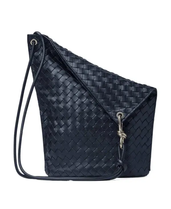 Bottega Veneta Medium Knot Bucket Bag - Space Blue