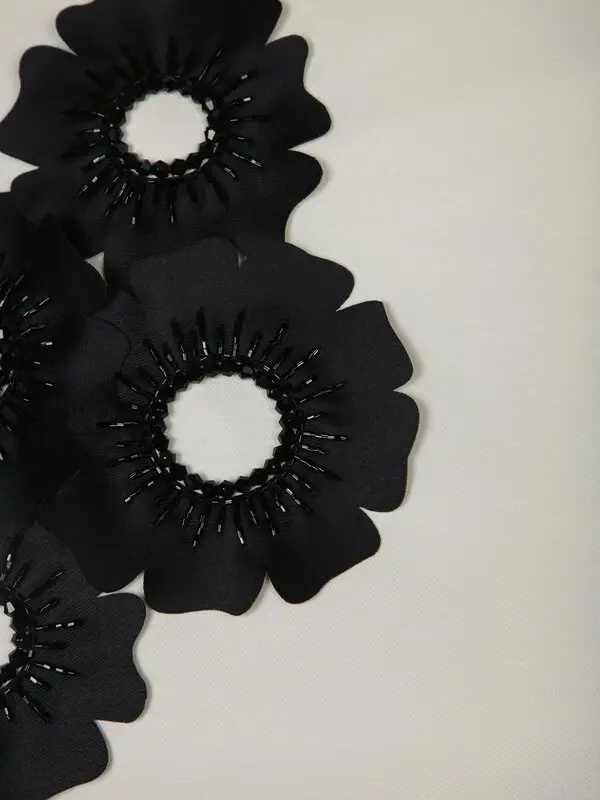 MSGM Sleeveless Floral Embellished Top