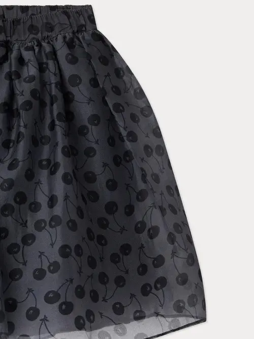 Bonpoint Flared Skirt With Cherry Print