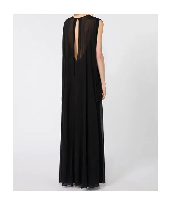 Sportmax Sleeveless Sheer Midi Dress