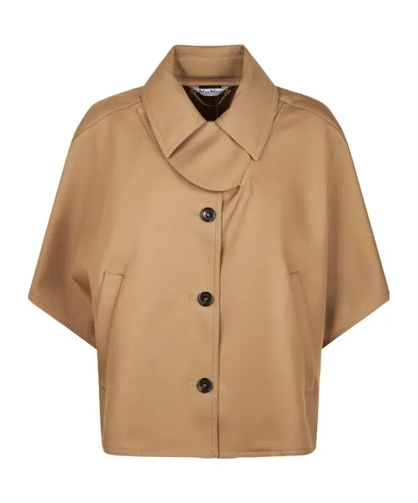Max Mara Paggio Button-up Cape Coat - No