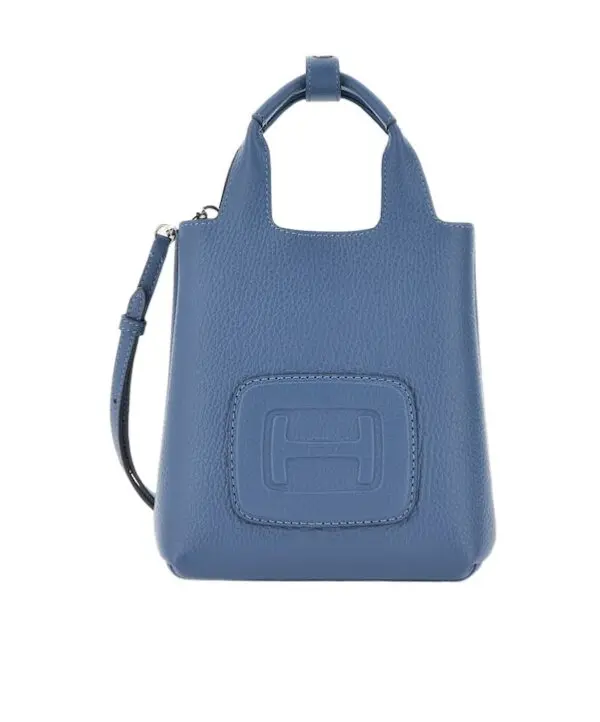 Hogan Logo Embossed H-bag Mini Shopping Bag