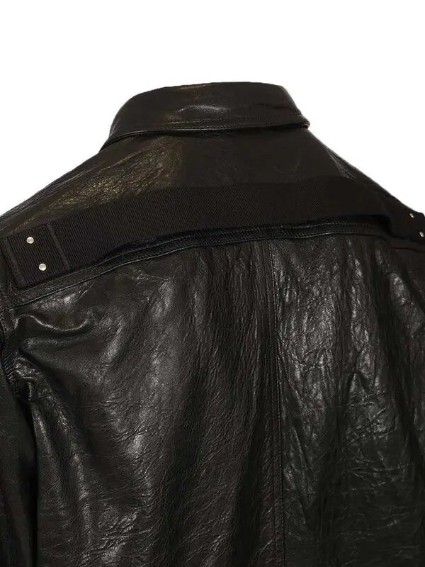 Rick Owens Crumpled Effect Overshirt Jacket