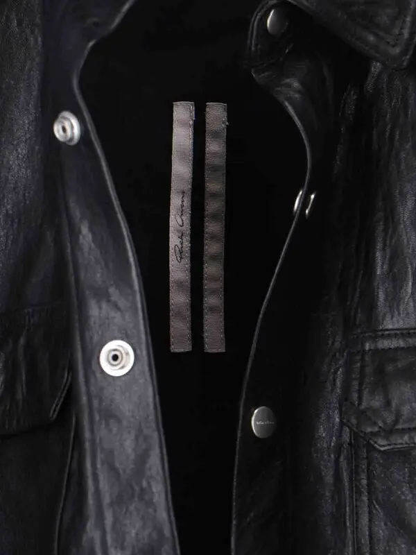 Rick Owens Crumpled Effect Overshirt Jacket