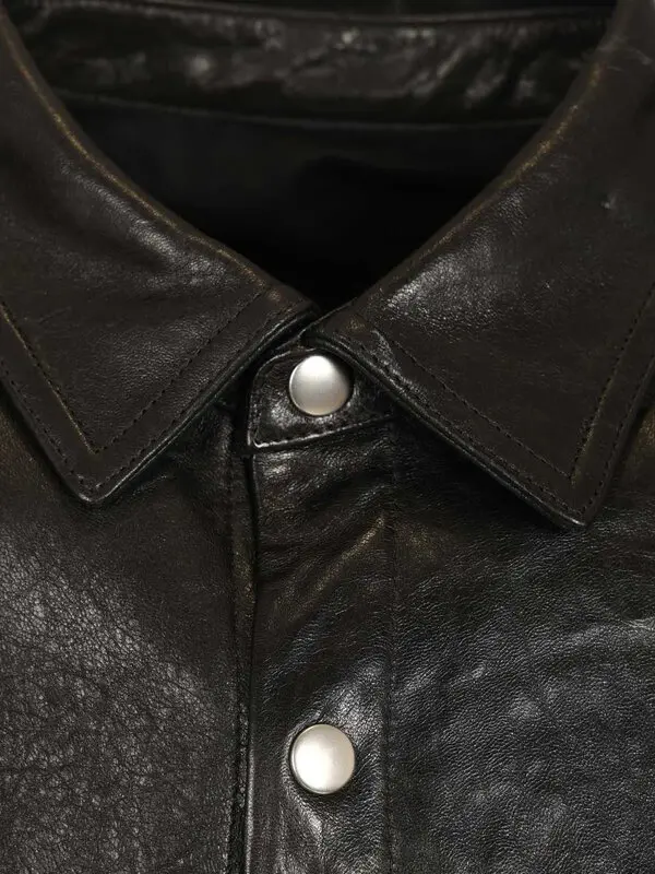 Rick Owens Crumpled Effect Overshirt Jacket