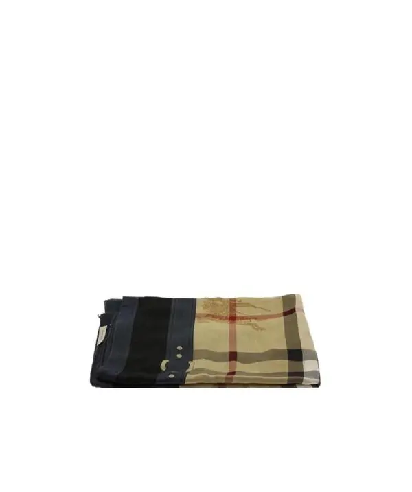 Burberry Checkered Scarf - Black