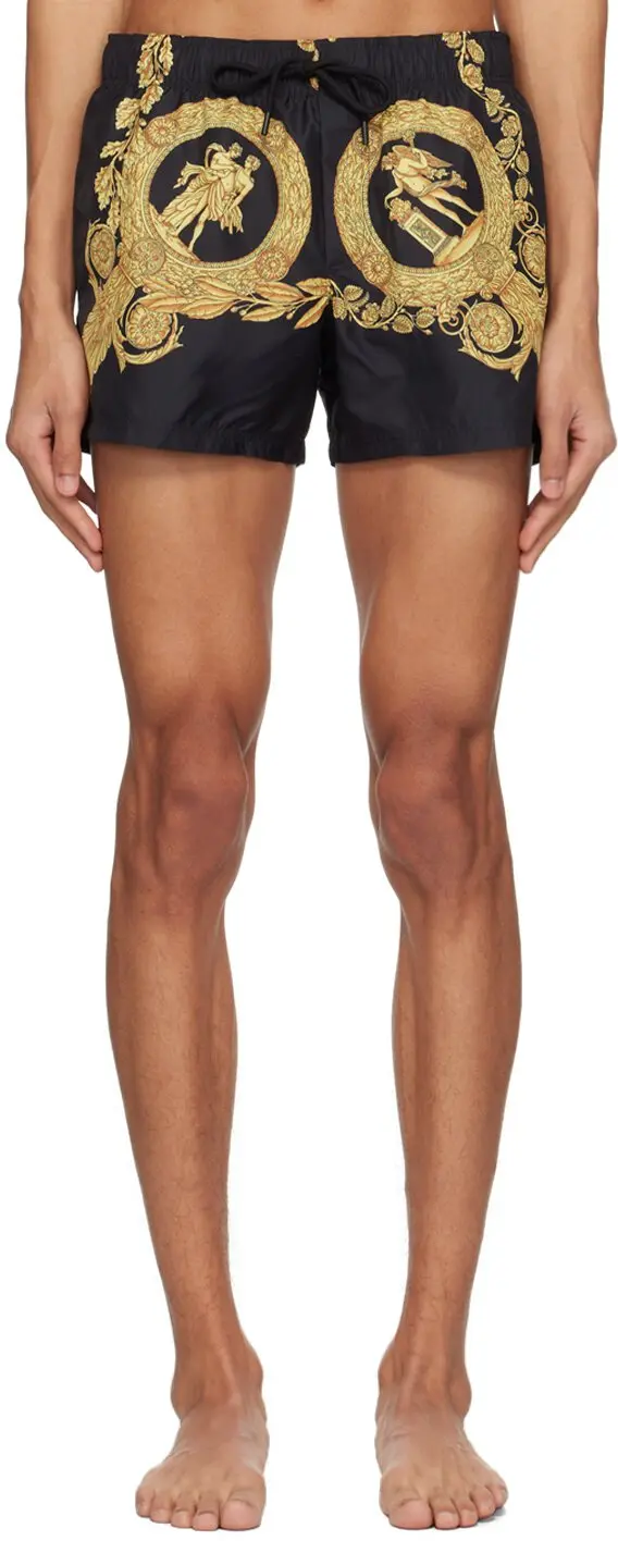 Versace Baroque Print Swim Shorts