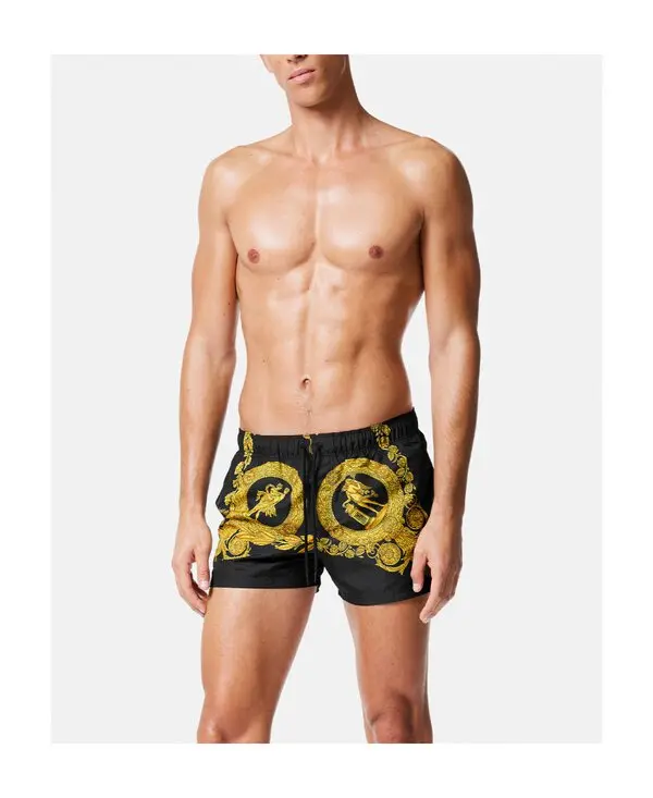 Versace Baroque Print Swim Shorts