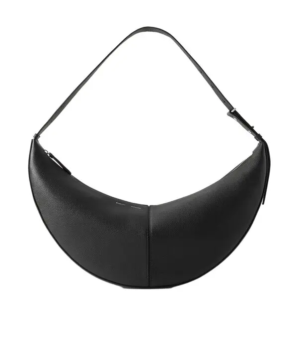 Proenza Schouler Slide Paneled Full-grain Leather Shoulder Bag - Black