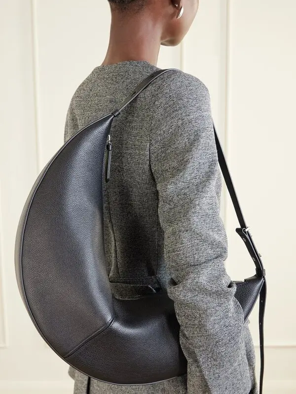 Proenza Schouler Paneled Leather Shoulder Bag - Black
