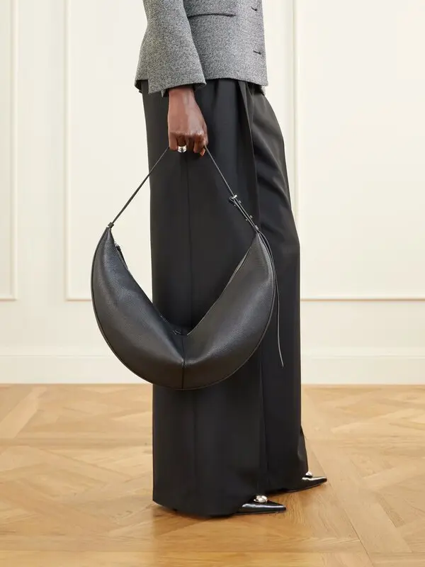 Proenza Schouler Paneled Leather Shoulder Bag - Black