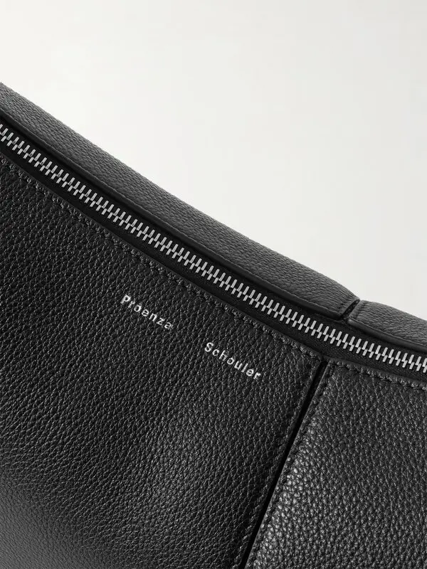 Proenza Schouler Paneled Leather Shoulder Bag - Black