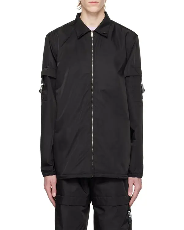 Givenchy 4g Buckled Pocket Zip Up Overshirt