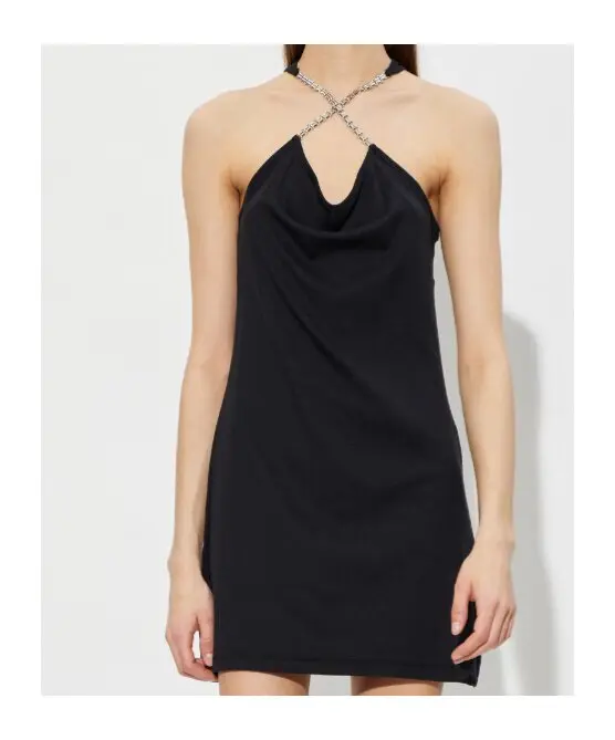 MISBHV Chain-detail Halterneck Dress