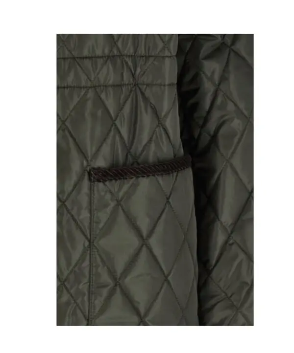 Burberry Long Sleeve Quilted Coat - Black