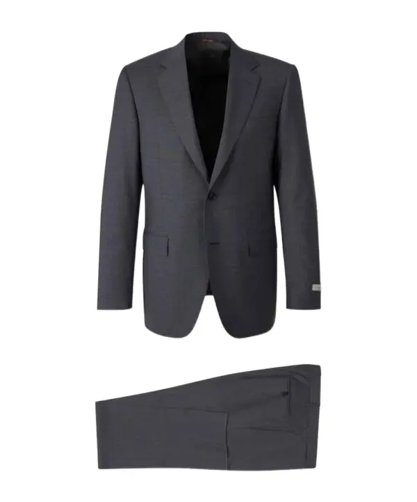 Canali Button-up Suit - Black