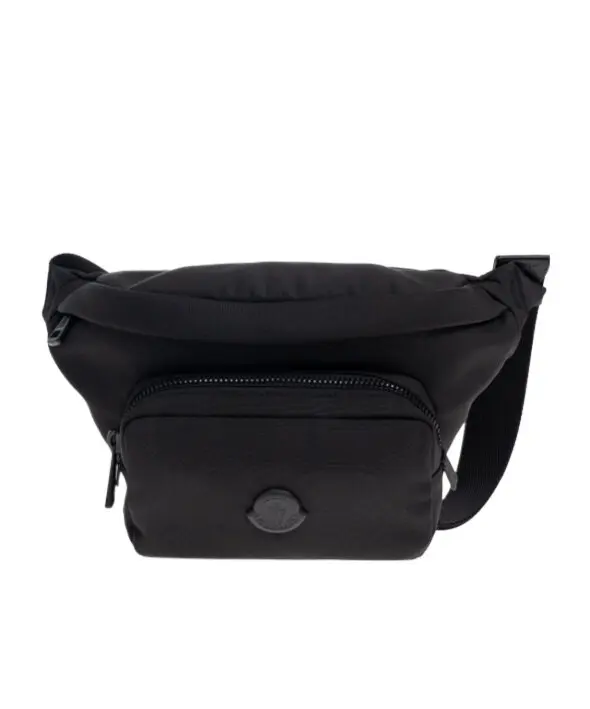 Moncler Logo Patch Belt Bag - Black