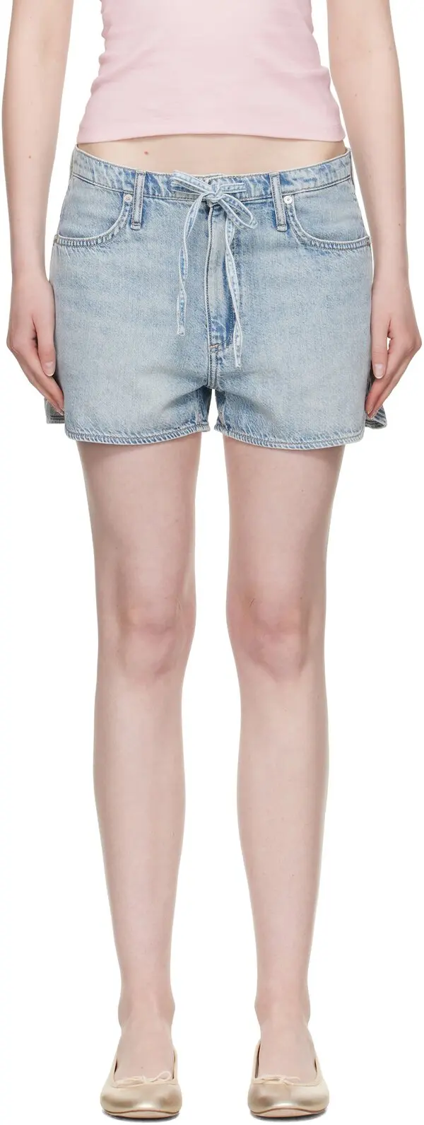 RAG  BONE Rag & Bone Drawstring Denim Shorts