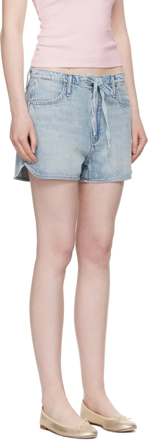 RAG  BONE Rag & Bone Drawstring Denim Shorts
