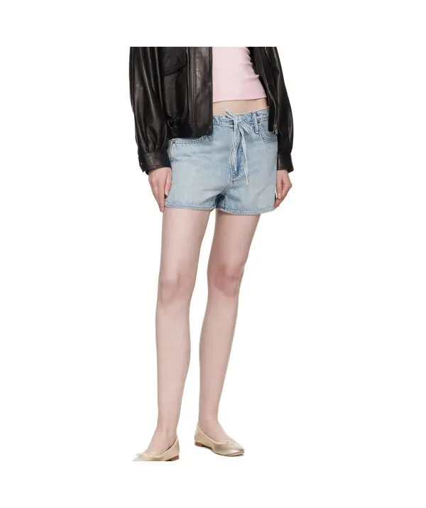 RAG  BONE Rag & Bone Drawstring Denim Shorts