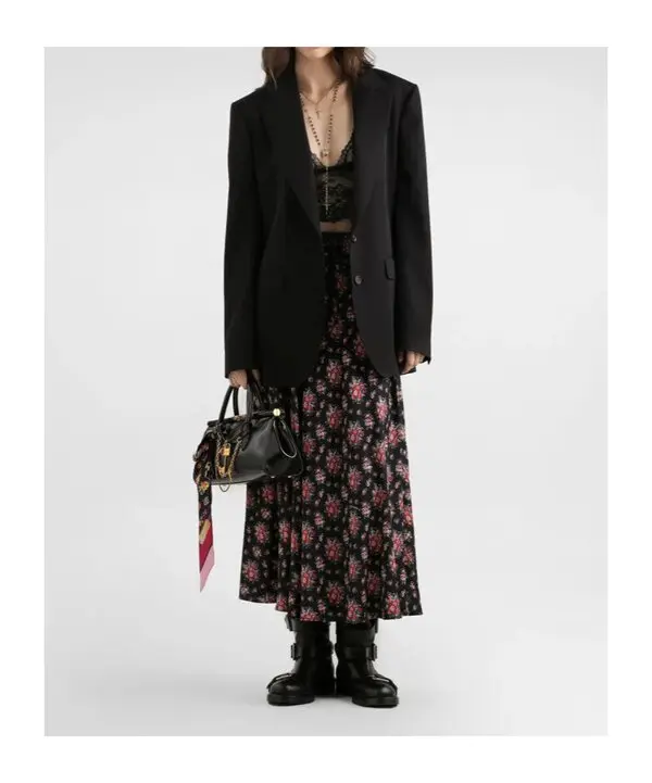 Dolce & Gabbana Floral Printed Midi Skirt