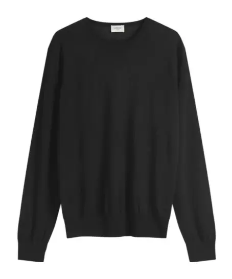 Saint Laurent Crewneck Long-sleeved Jumper - Black