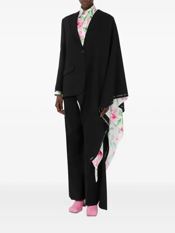 Moschino Asymmetrical Wool Coat