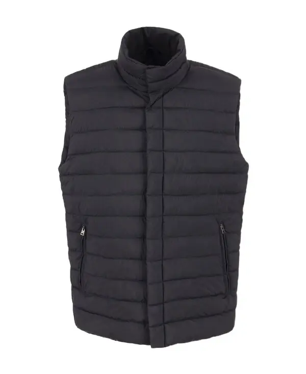Herno Padded Quilted Vest Jacket - Black