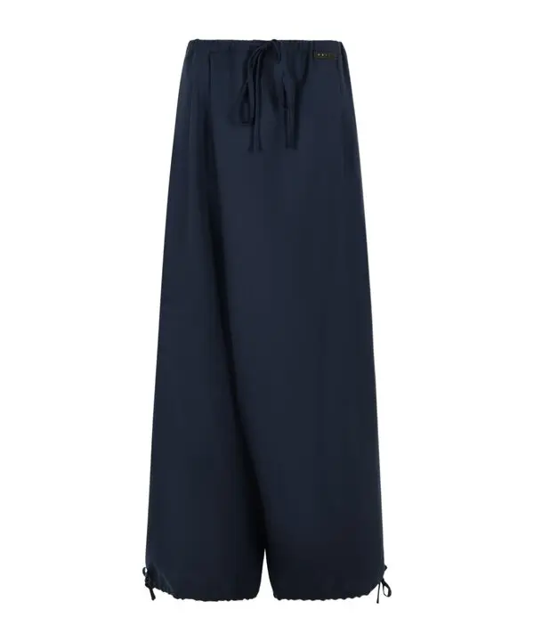 Marni Wide-leg Drawstring Trousers - Blue