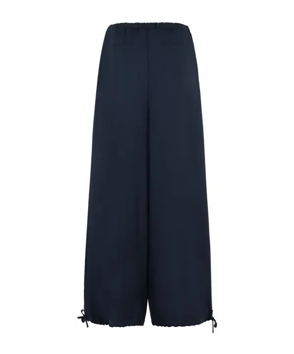 Marni Wide-leg Drawstring Trousers - Blue