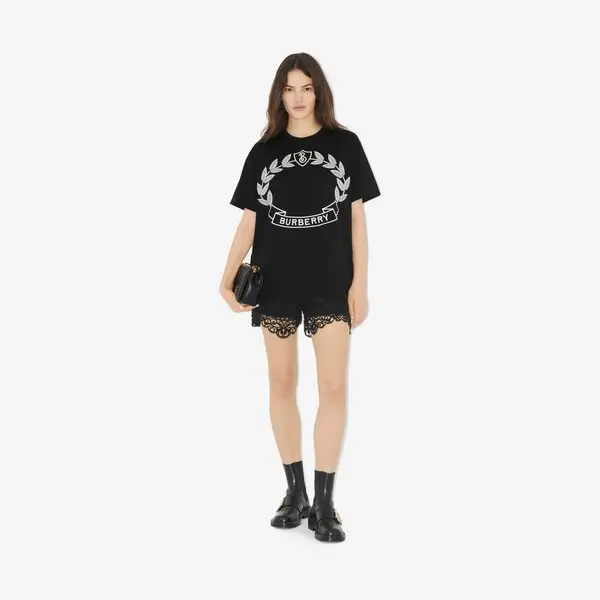 Burberry Logo Printed Crewneck T-shirt