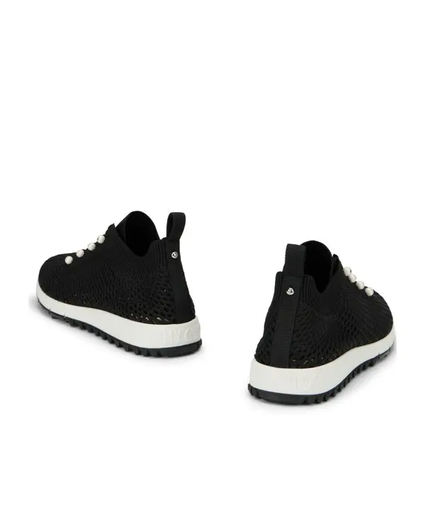JIMMY CHOO Veles Embellished Sneakers - Black